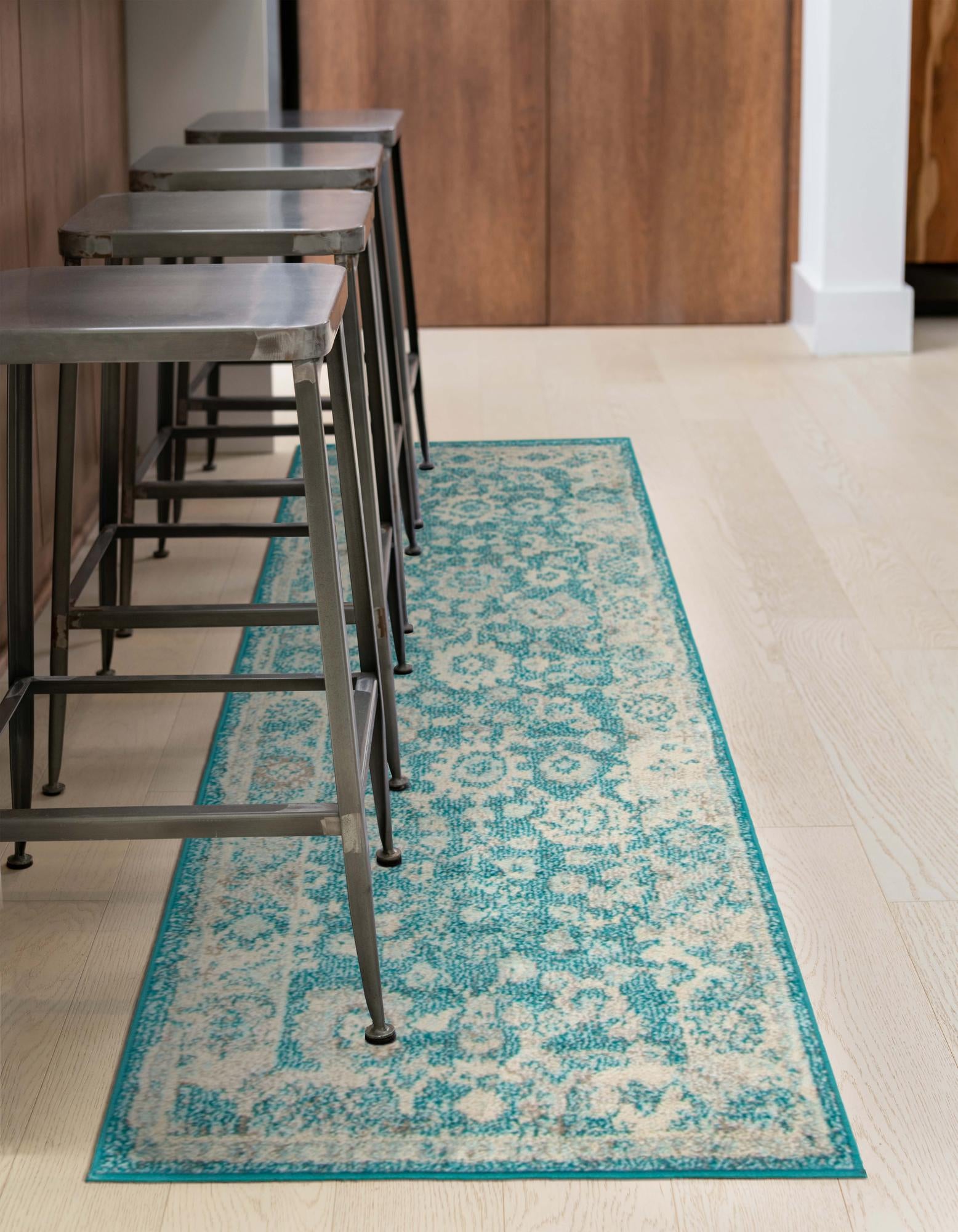 Turquoise 2' 2 x 6' Madeline Runner Rug | Rugs.com