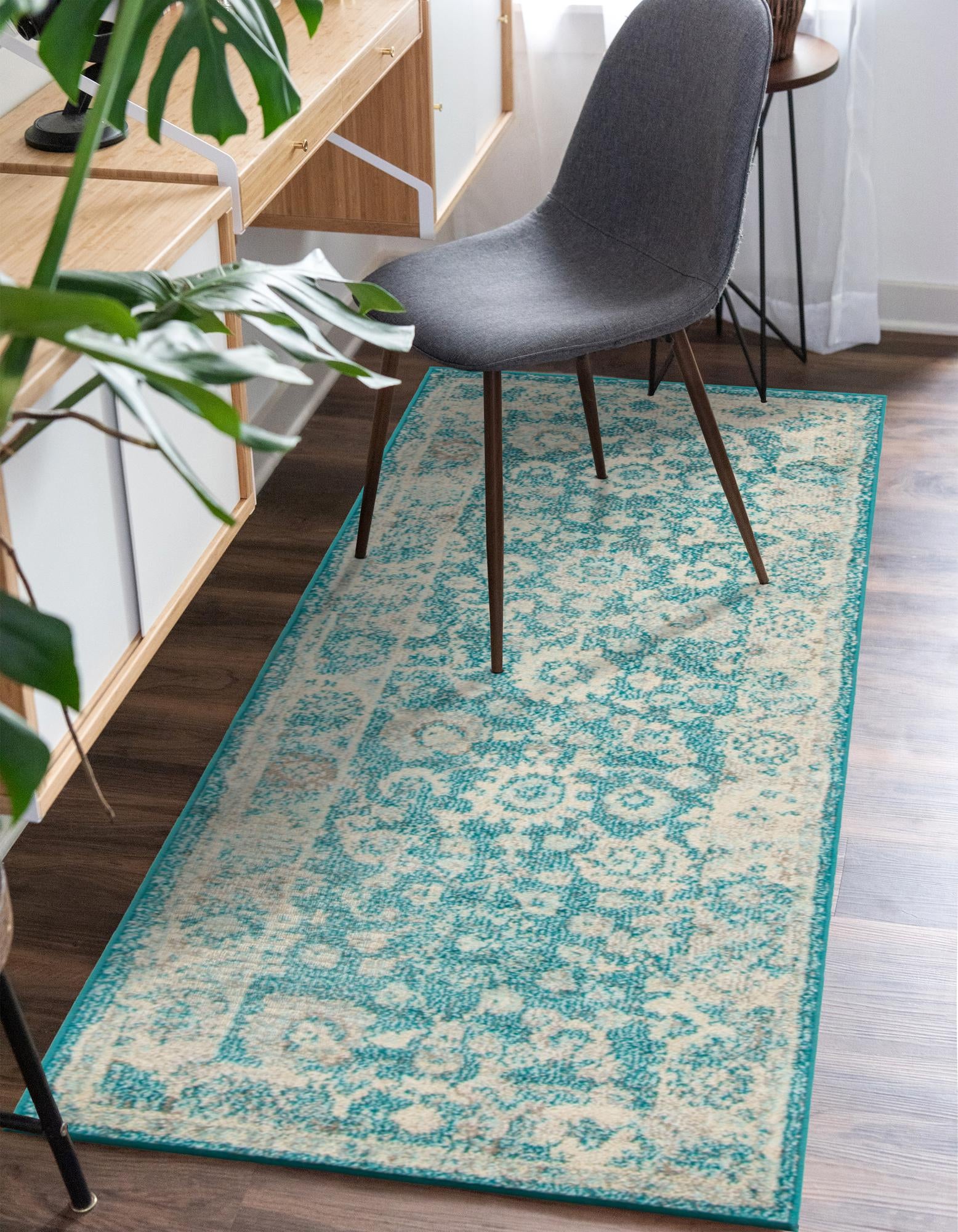 Turquoise 2' 2 x 6' Madeline Runner Rug | Rugs.com