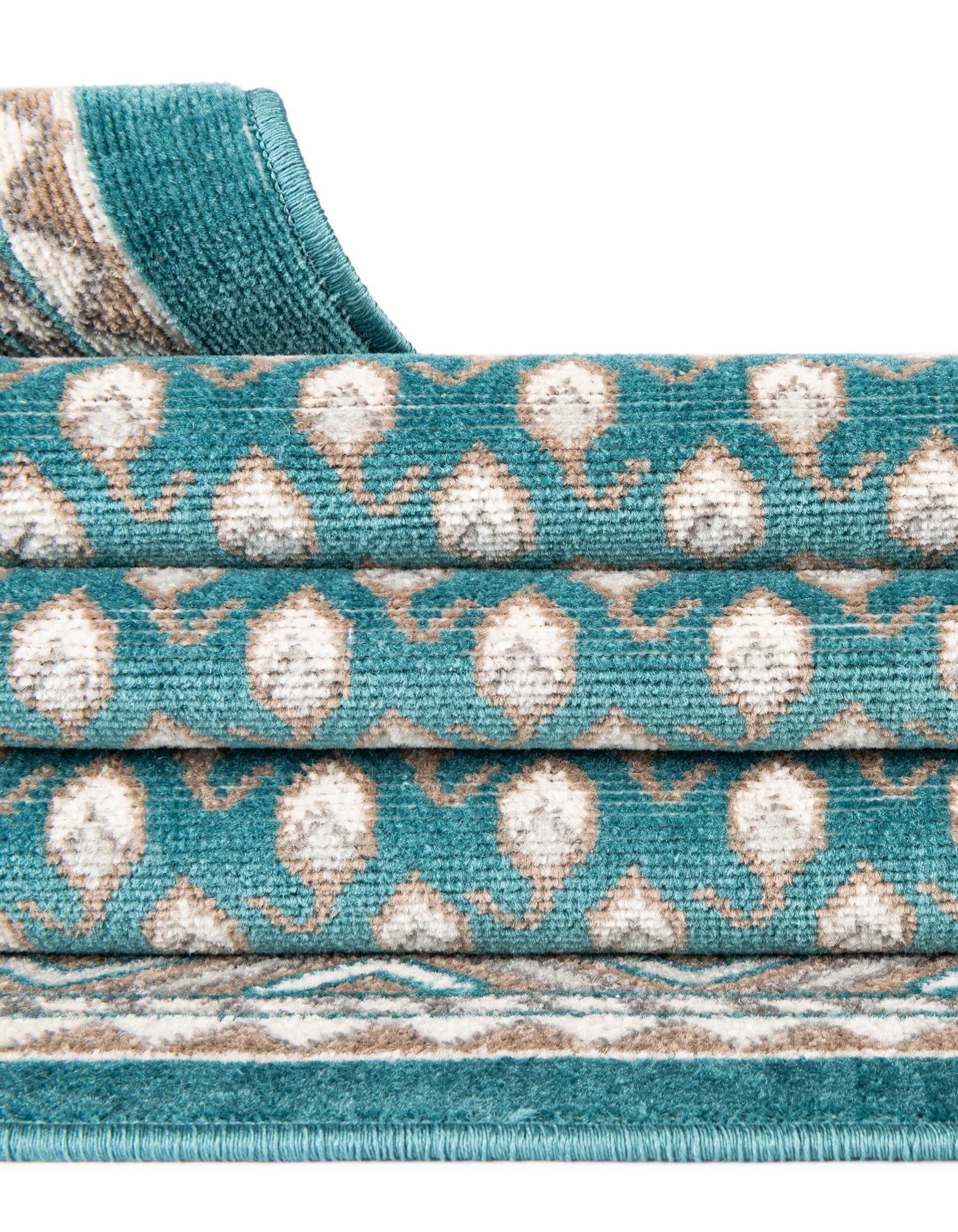 Turquoise 2' 9 x 9' 10 SoHo Runner Rug | Rugs.com