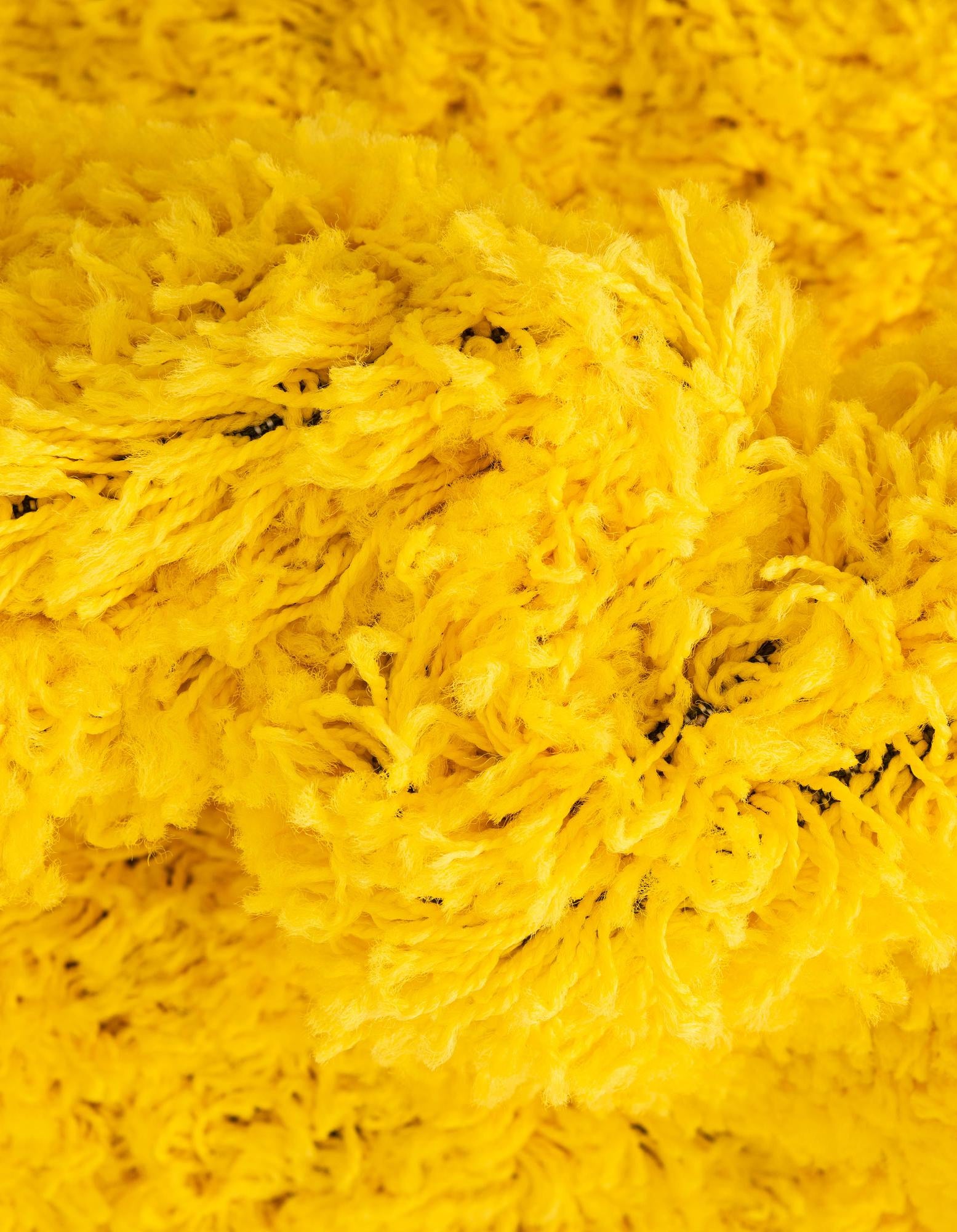 Tuscan Sun Yellow 4' x 6' Solid Shag Rug | Rugs.com