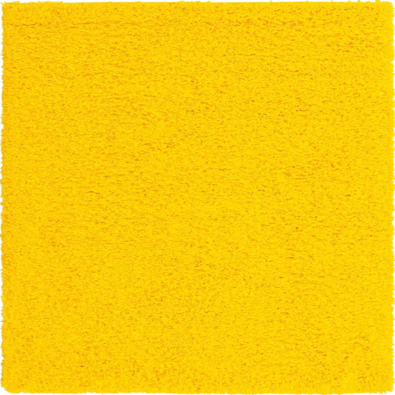 Tuscan Sun Yellow 4' x 6' Solid Shag Rug | Rugs.com