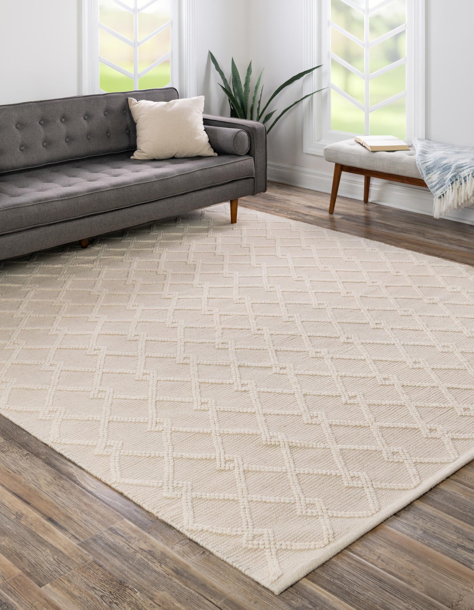 Vanilla Bean 10' x 10' Hand Knotted Jill Zarin Dorset Square Rug | Rugs.com