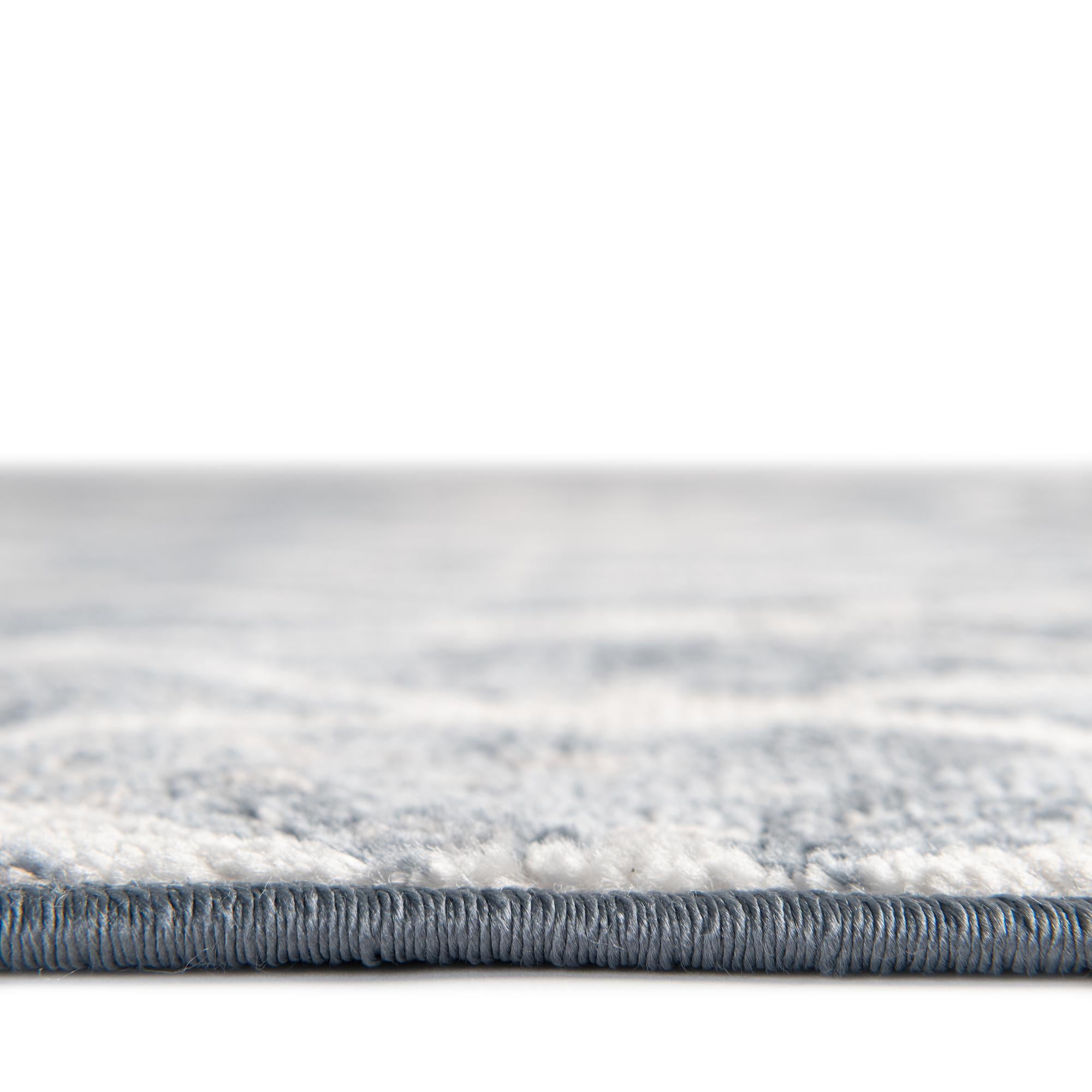 Vintage Blue 4' x 4' Bohemian Trellis Square Rug | Rugs.com