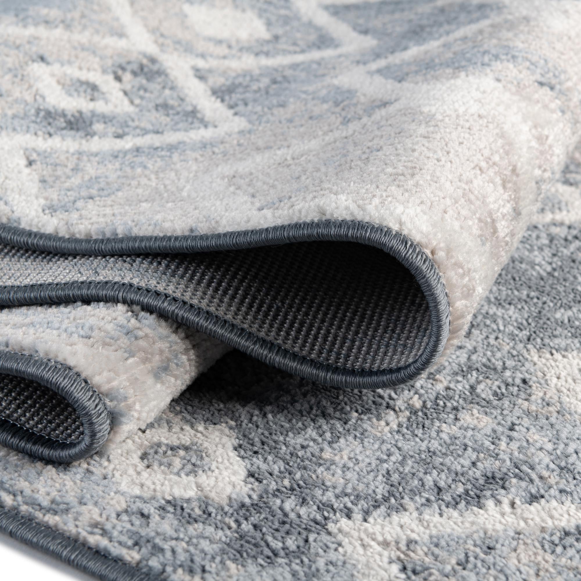 Vintage Blue 4' x 4' Bohemian Trellis Square Rug | Rugs.com