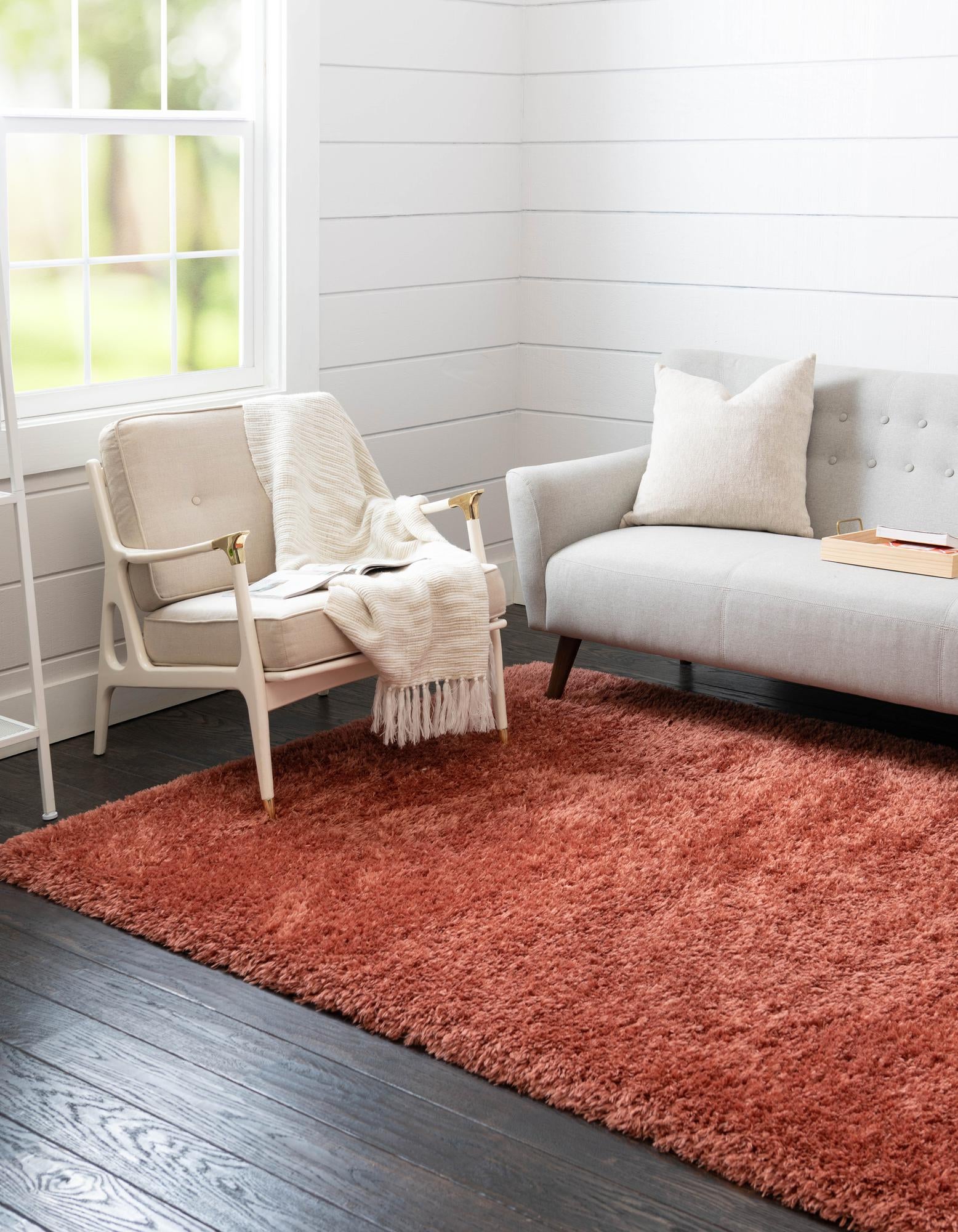 Vintage Rose 5' x 8' Infinity Shag Rug | Rugs.com