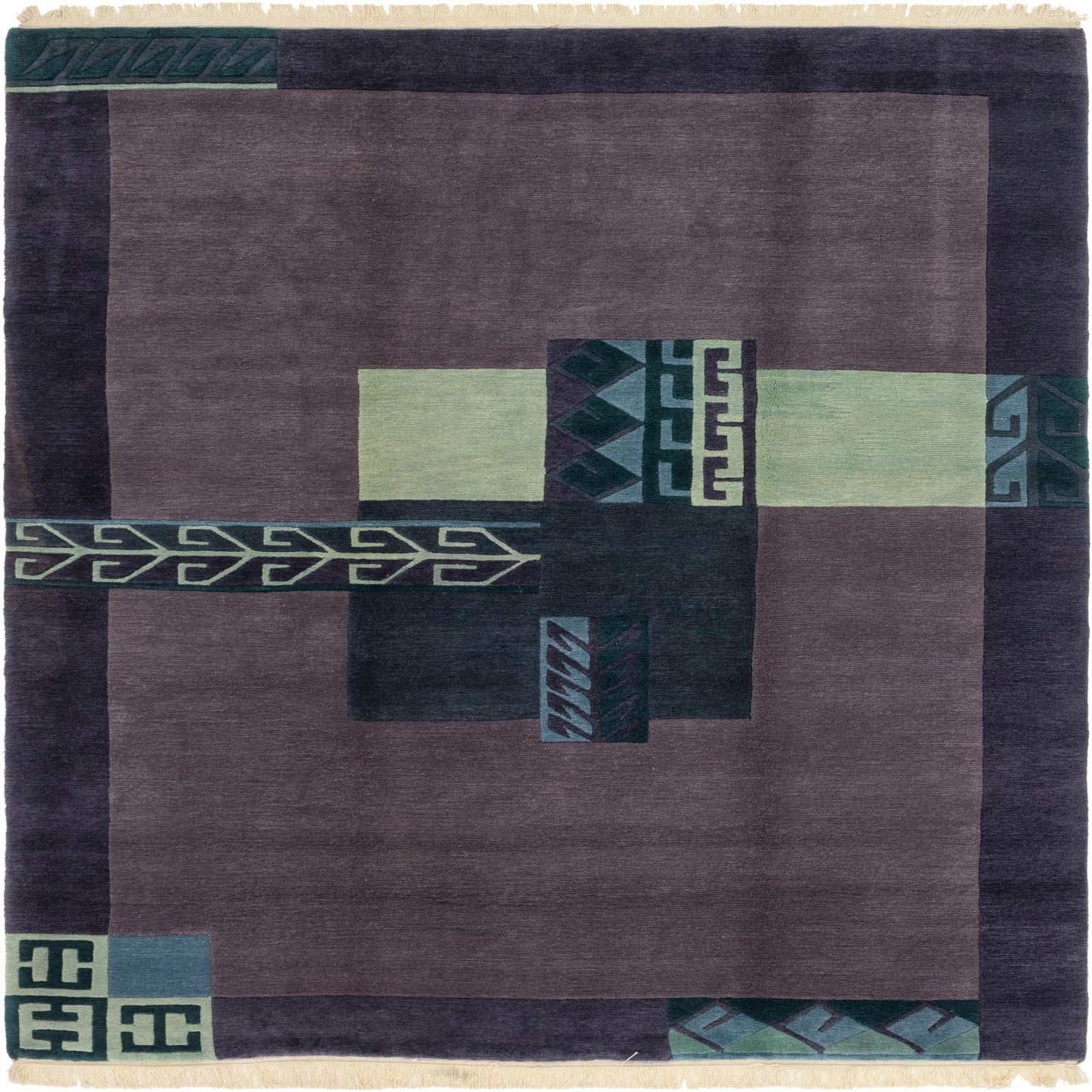 Violet 7' 2 x 9' 6 Hand Knotted Nepal Wool Rug | Rugs.com