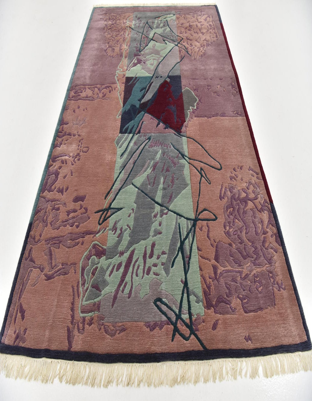 Violet 6' 8 x 9' 10 Hand Knotted Nepal Wool Rug | Rugs.com