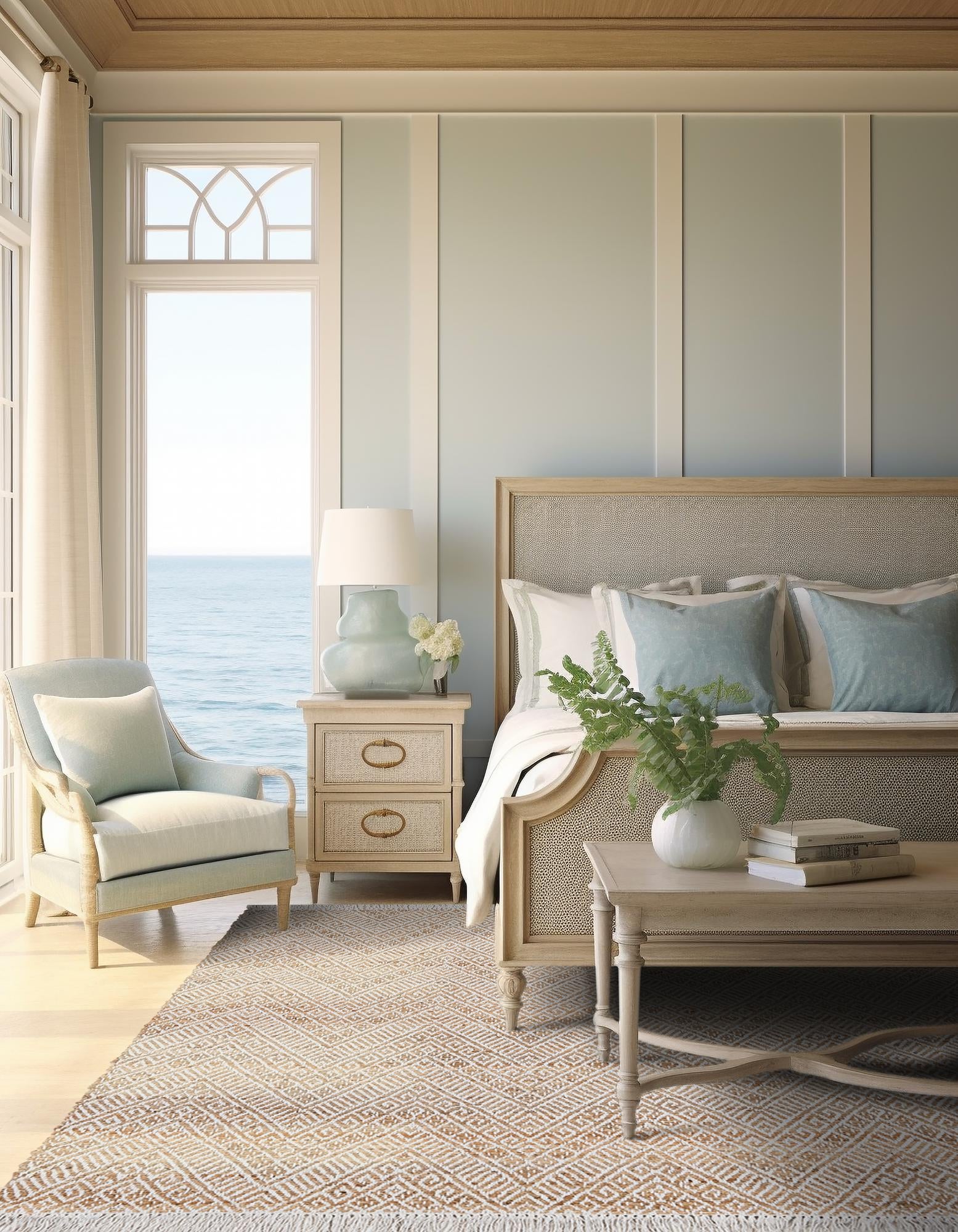 White and Natural 7' 10 x 7' 10 Hand Braided Jute Square Rug | Rugs.com