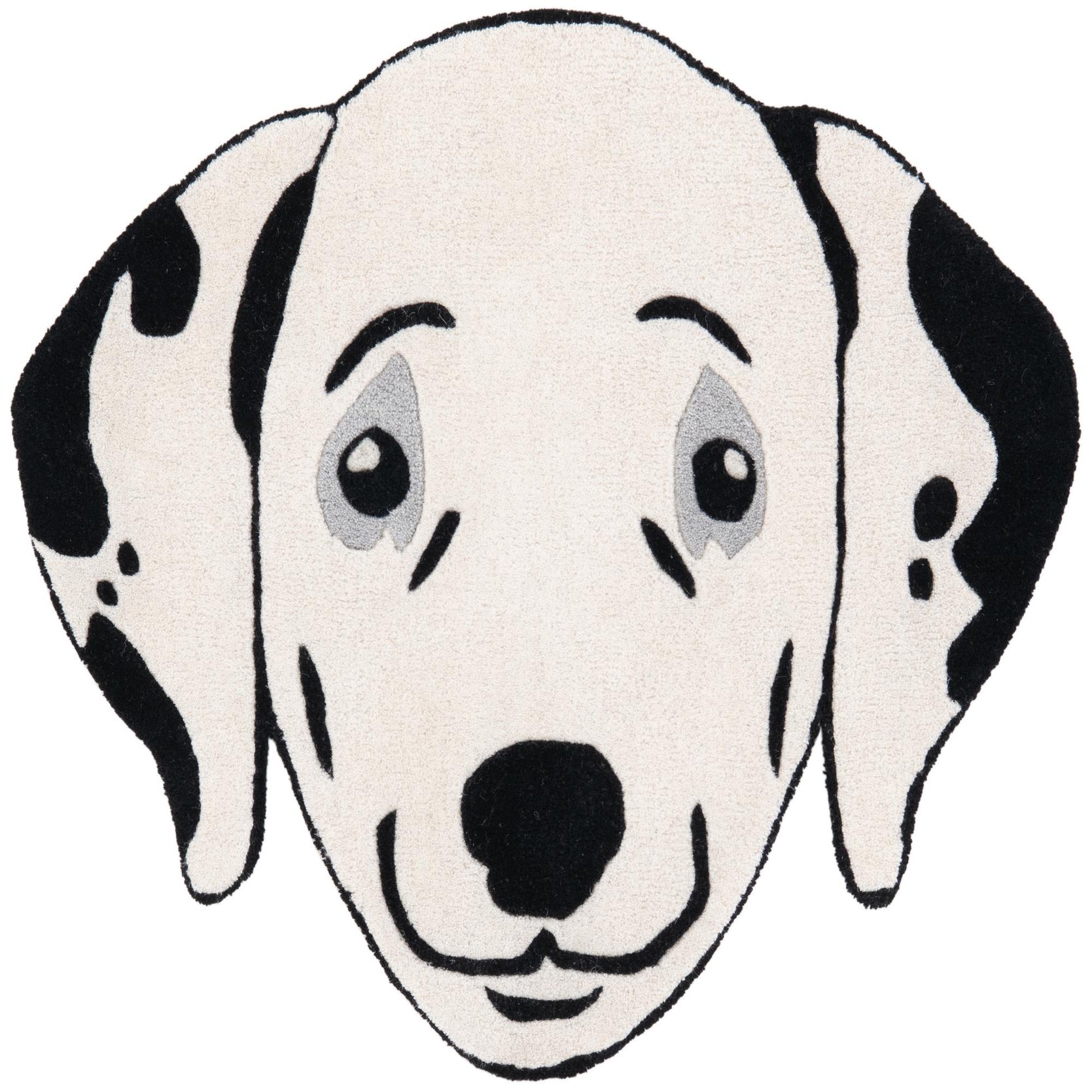 White 2' 6 x 3' Playtime Kids Wool Freeform Rug | Rugs.com