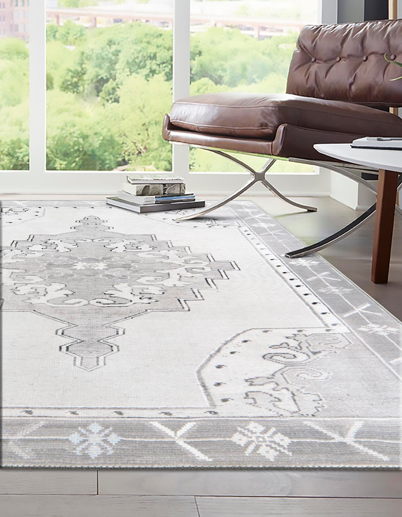 white Gray 5' x 8' Timeless Rug | Rugs.com