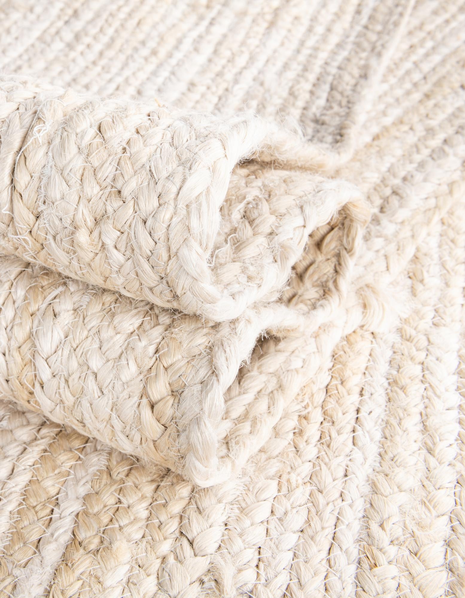White 9' x 12' Hand Braided Jute Rug | Rugs.com