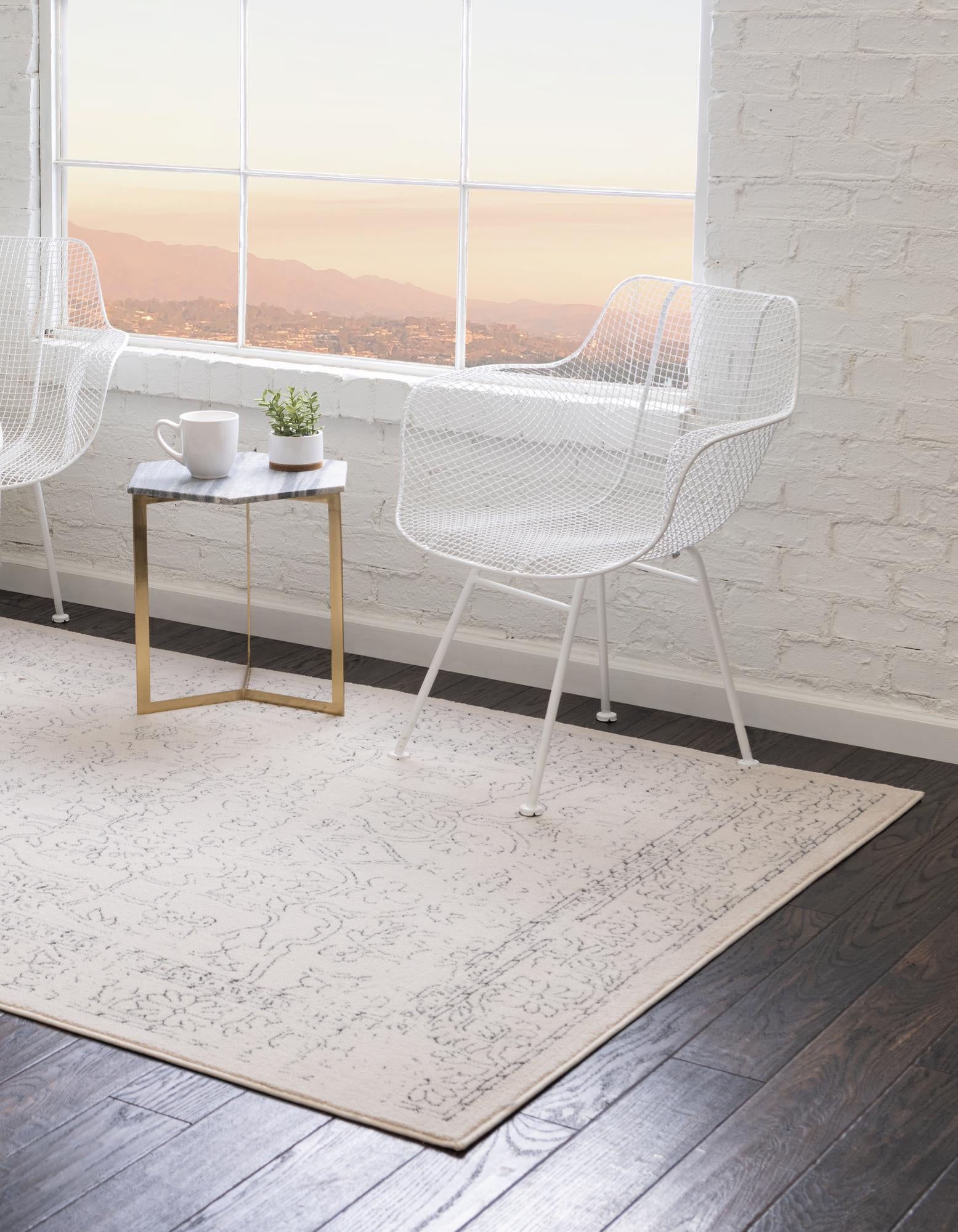 White 7' 10 x 10' Isabella Rug | Rugs.com