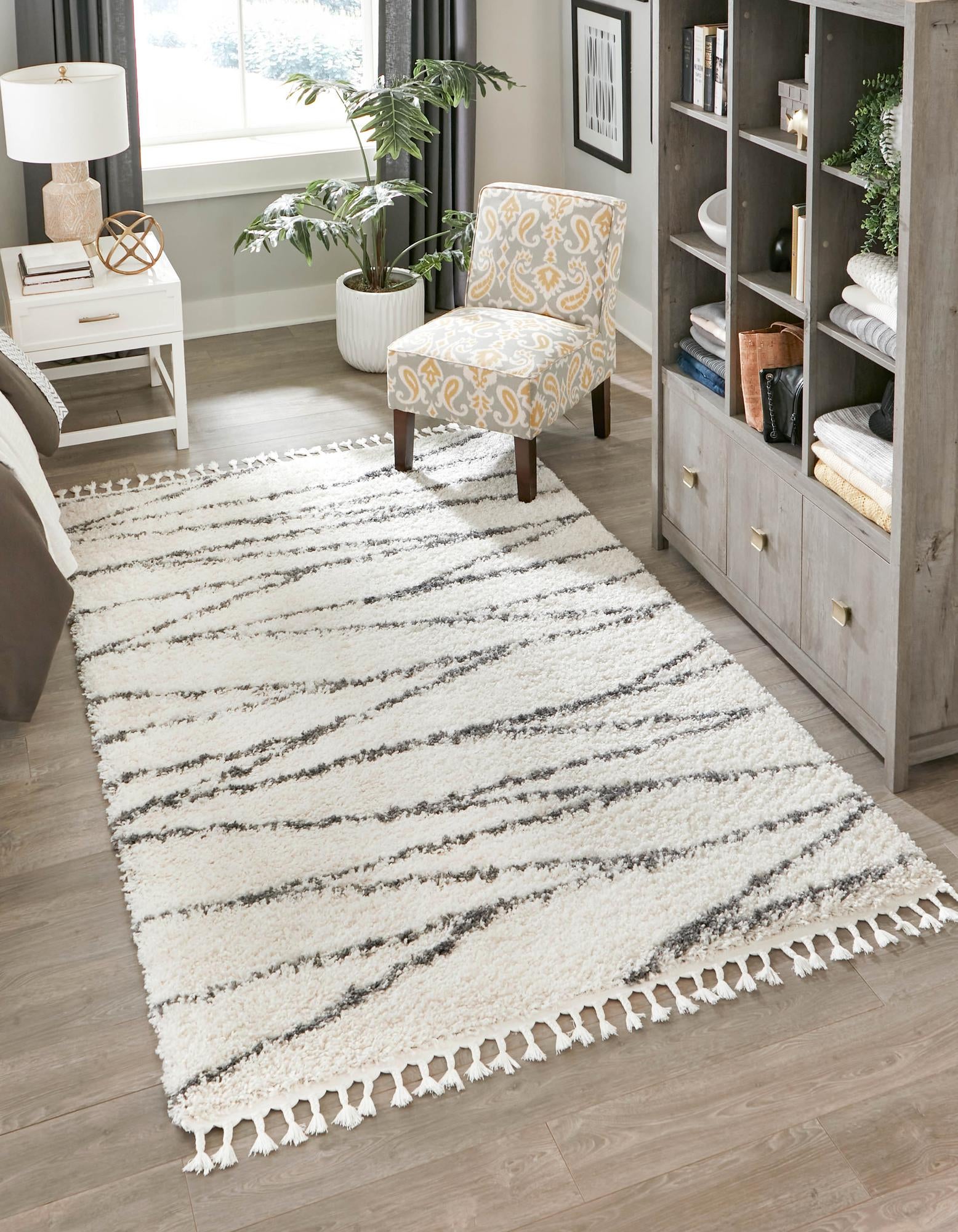 White 7' 10 x 10' Serenity Shag Rug | Rugs.com