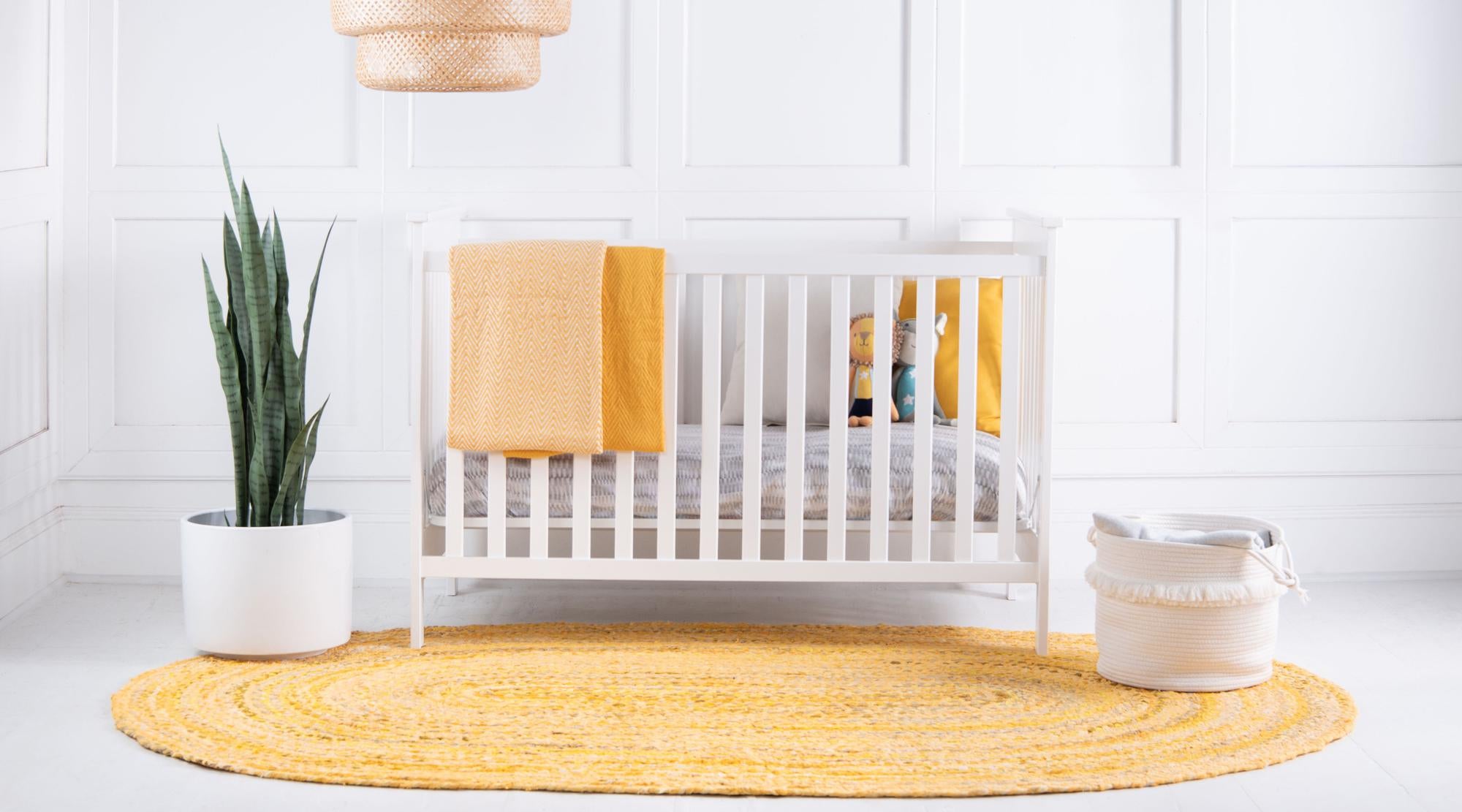 Yellow Orange 3' 3 x 5' 1 Hand Braided Chindi Oval Rug | Rugs.com