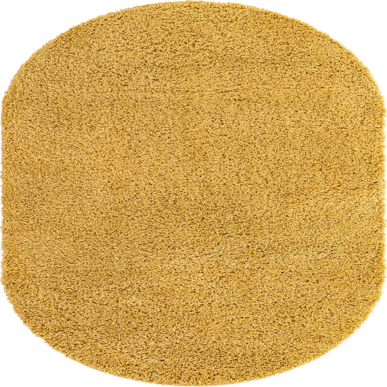 Yellow 5' x 8' Everyday Shag Oval Rug | Rugs.com
