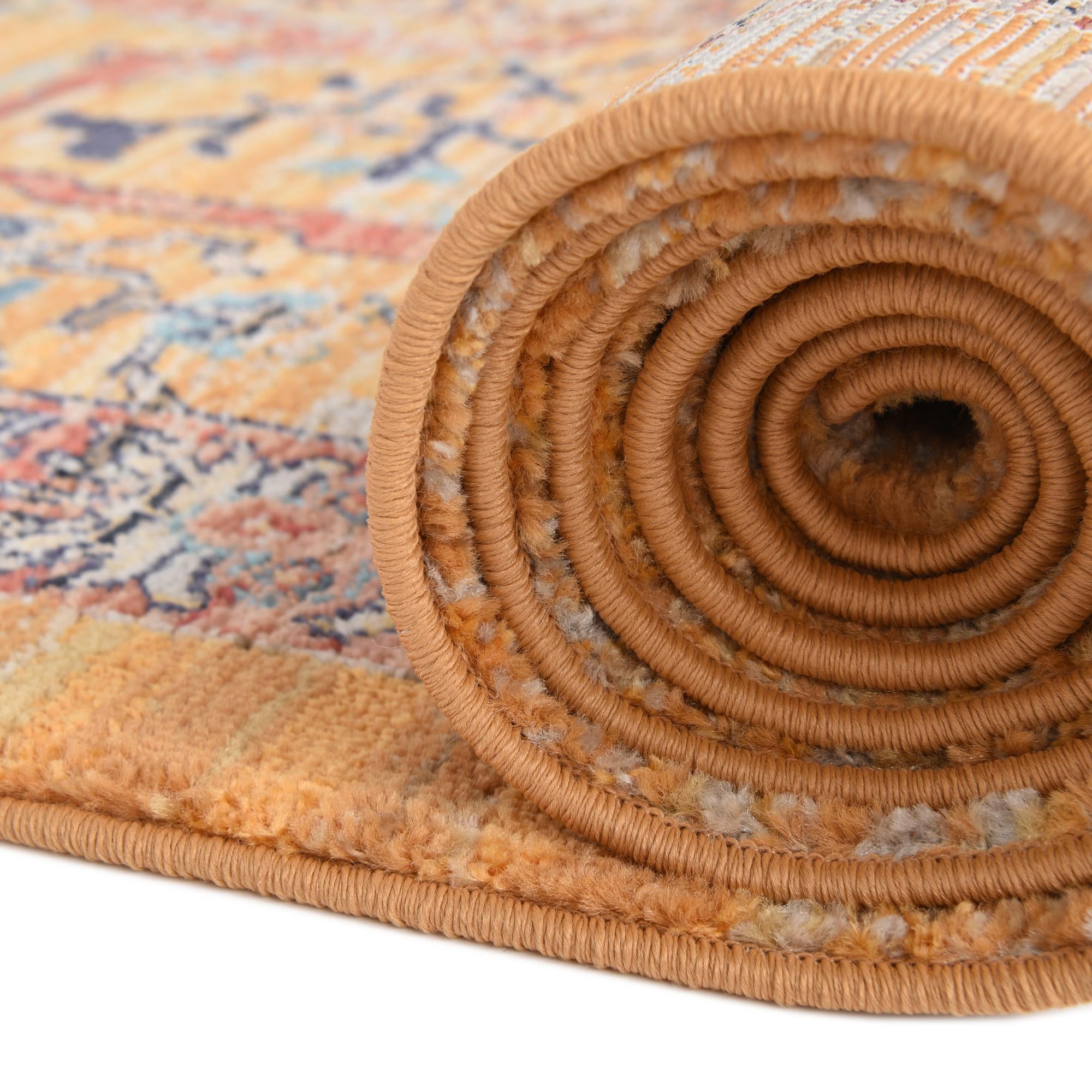 Yellow 5' 3 x 8' Lola Oval Rug | Rugs.com