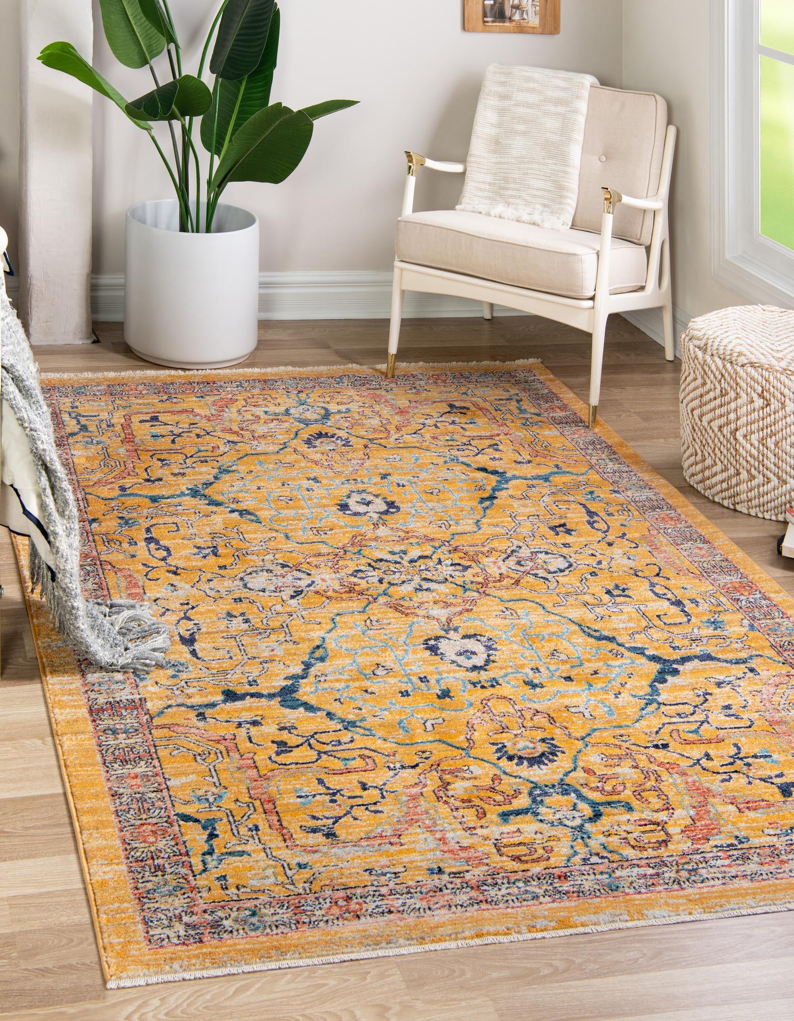 Yellow 7' x 10' 2 Lola Rug | Rugs.com