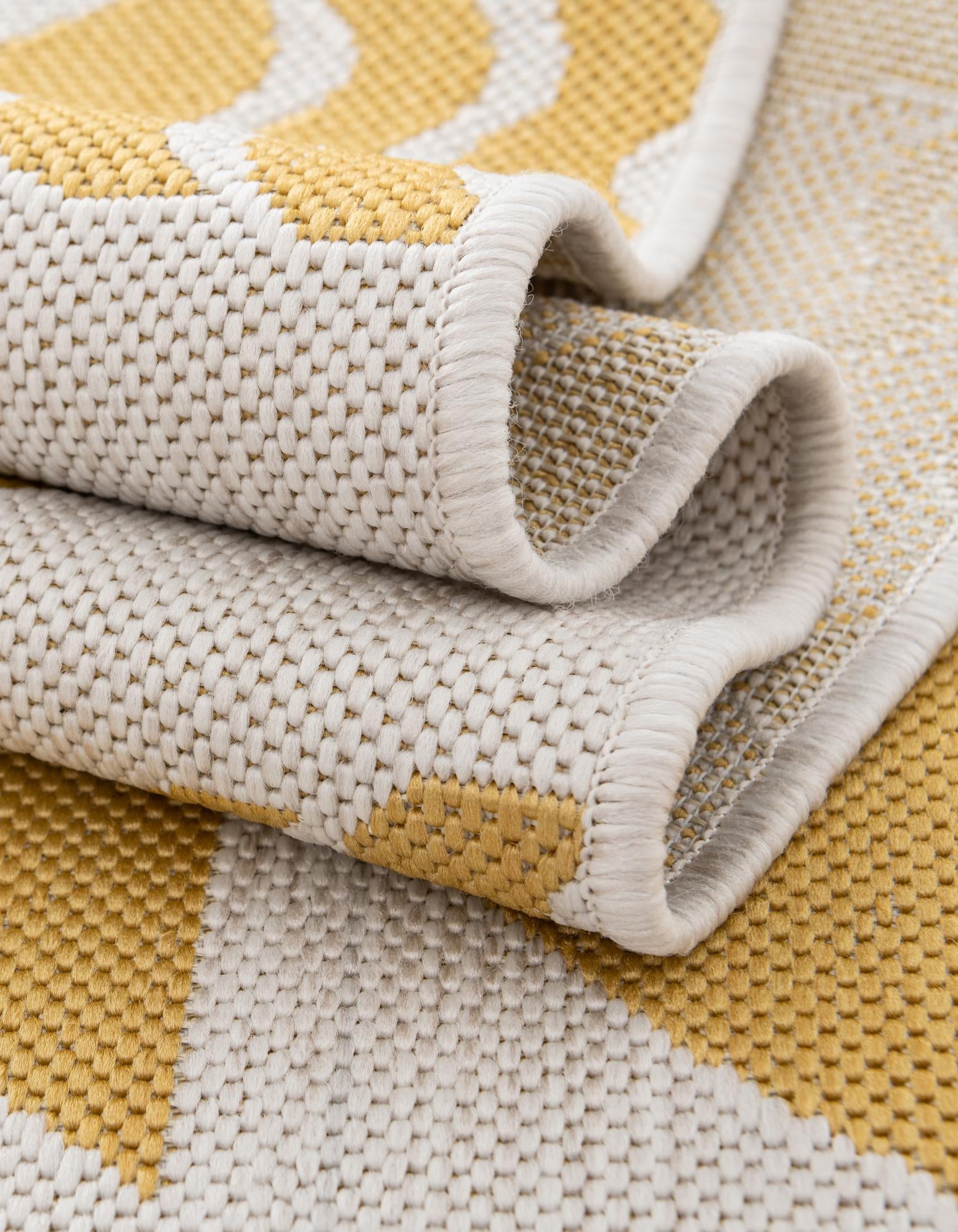 Yellow 7' 10 x 10' Coastal Indoor / Outdoor Rug | Rugs.com