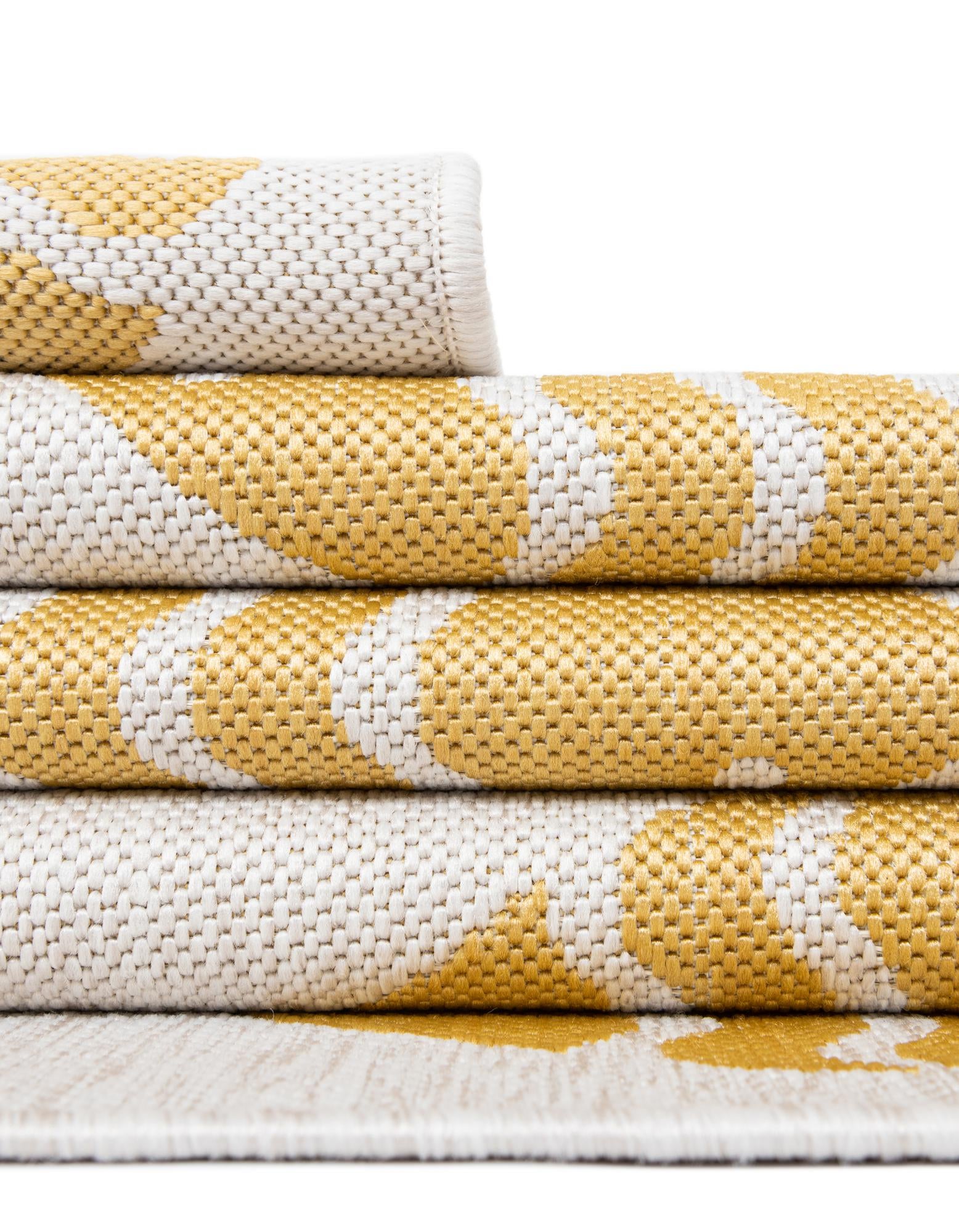 Yellow 7' 10 x 10' Coastal Indoor / Outdoor Rug | Rugs.com