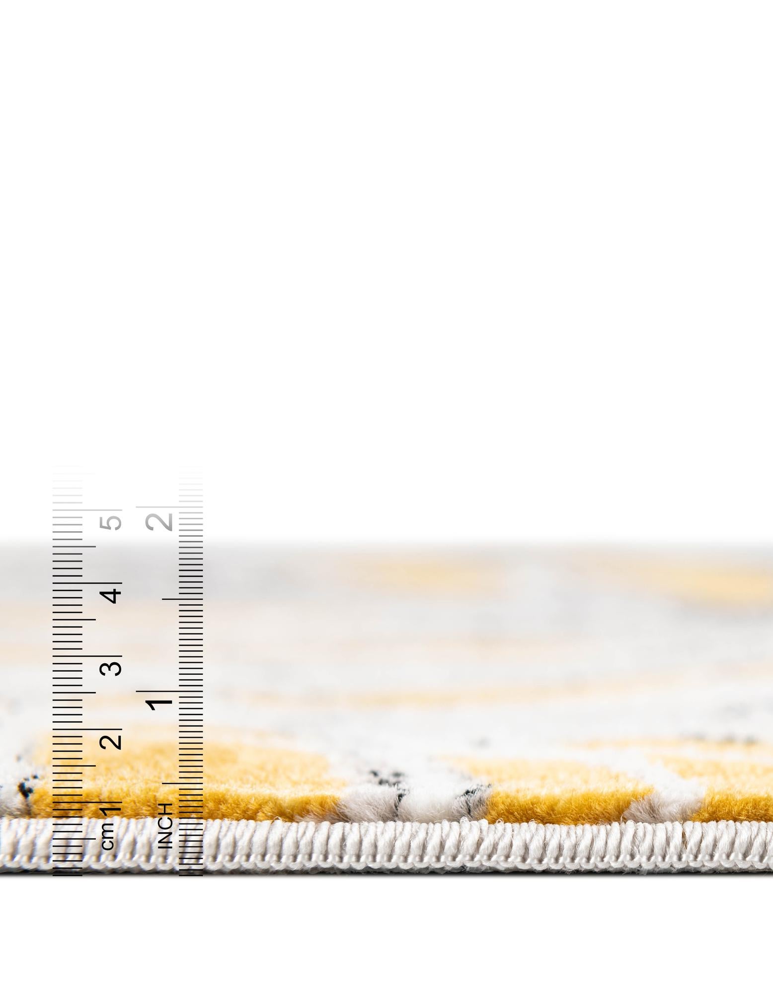 Yellow 7' x 7' Blossom Round Rug | Rugs.com