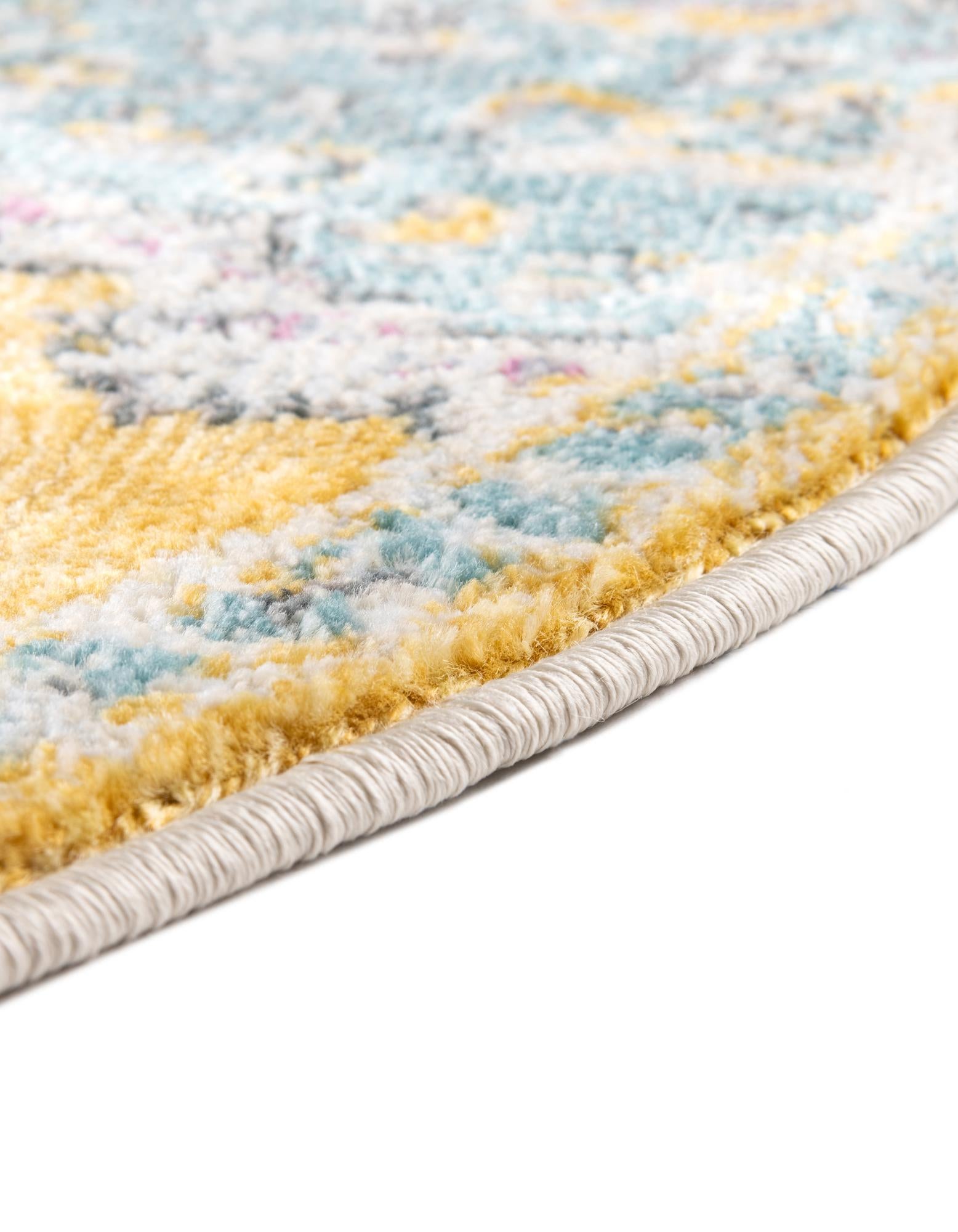 Yellow 8' 2 x 8' 2 Paragon Round Rug | Rugs.com