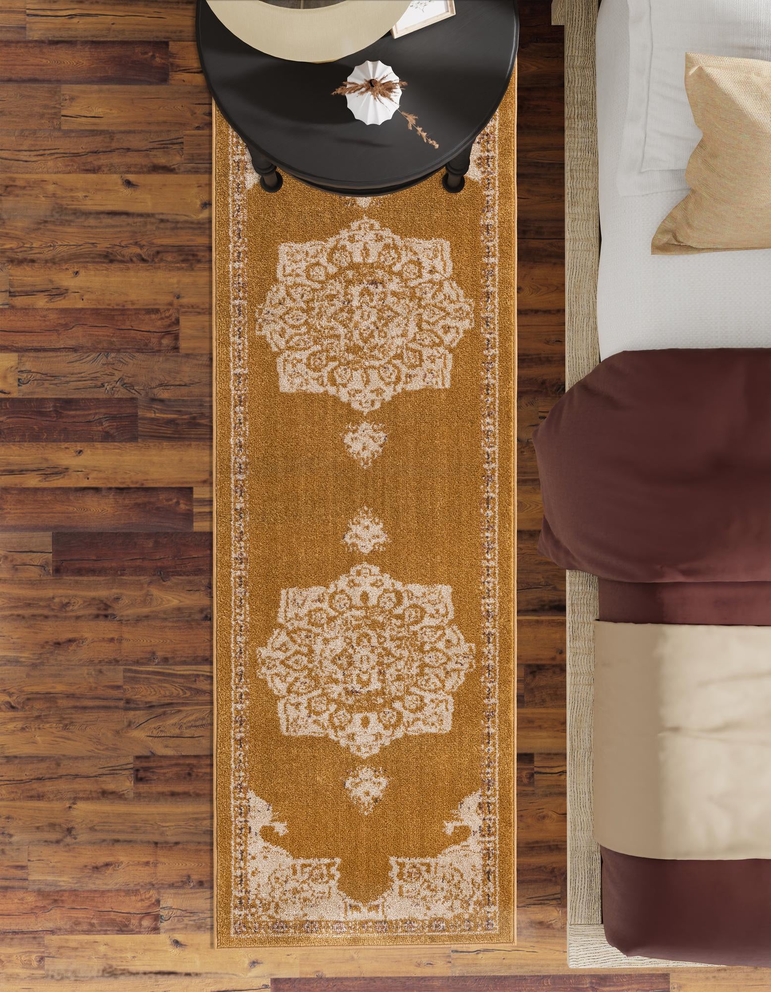 Yellow 2' x 6' Eden Runner Rug | Rugs.com