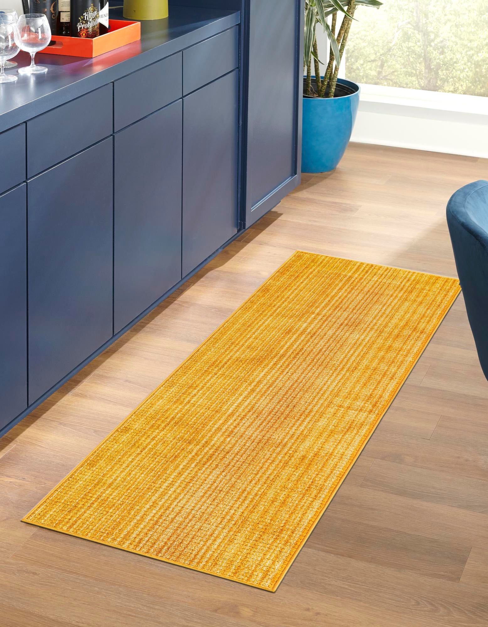 Yellow 2' 2 x 6' Gemstone Runner Rug | Rugs.com