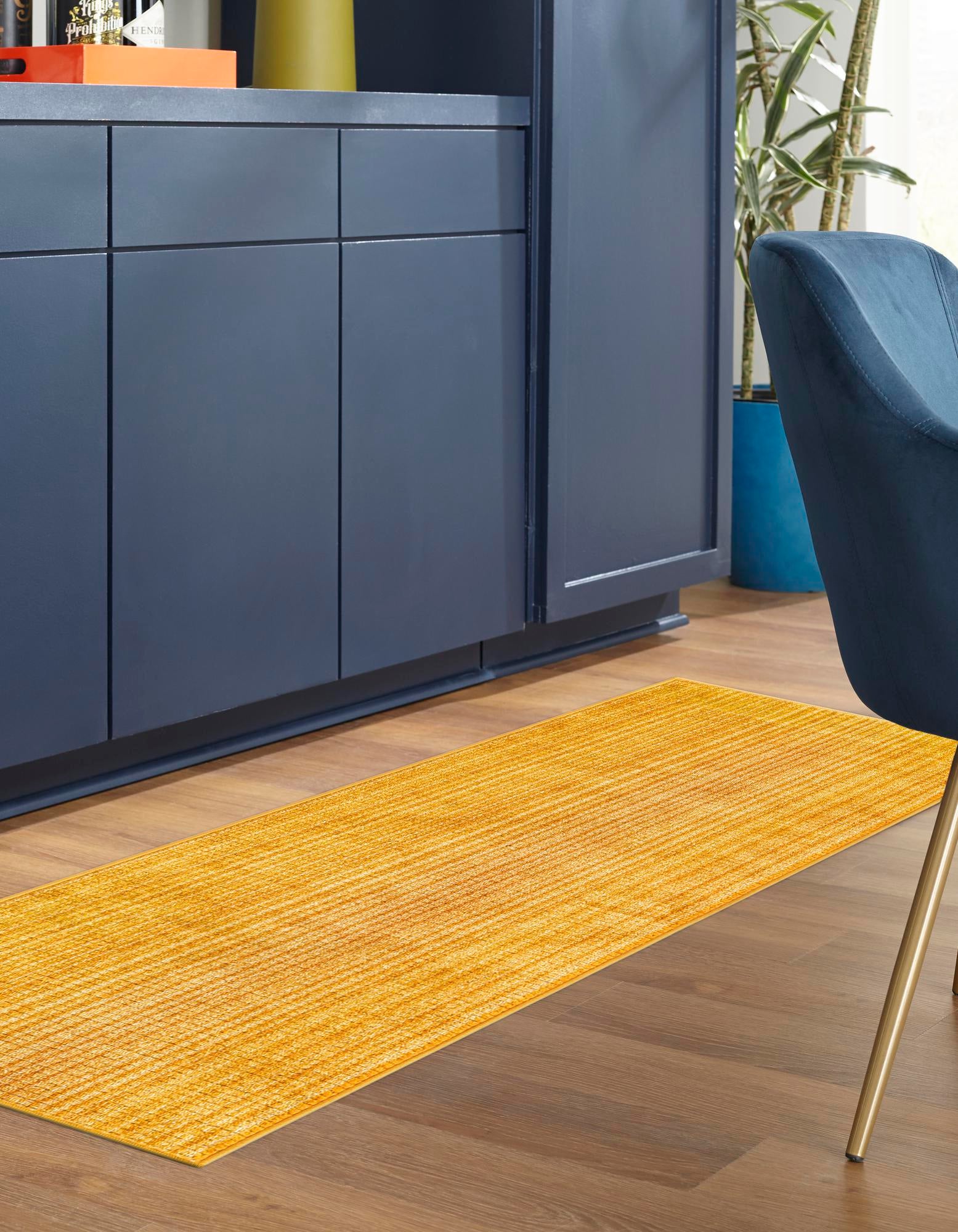 Yellow 2' 2 x 6' Gemstone Runner Rug | Rugs.com