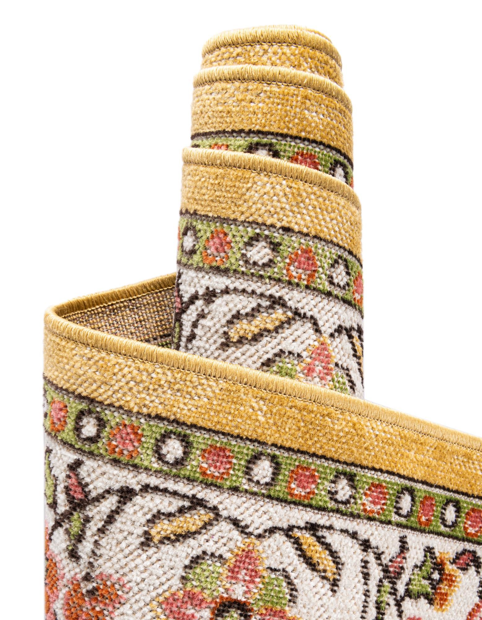 Yellow 2' 7 x 10' Lucerne Runner Rug | Rugs.com