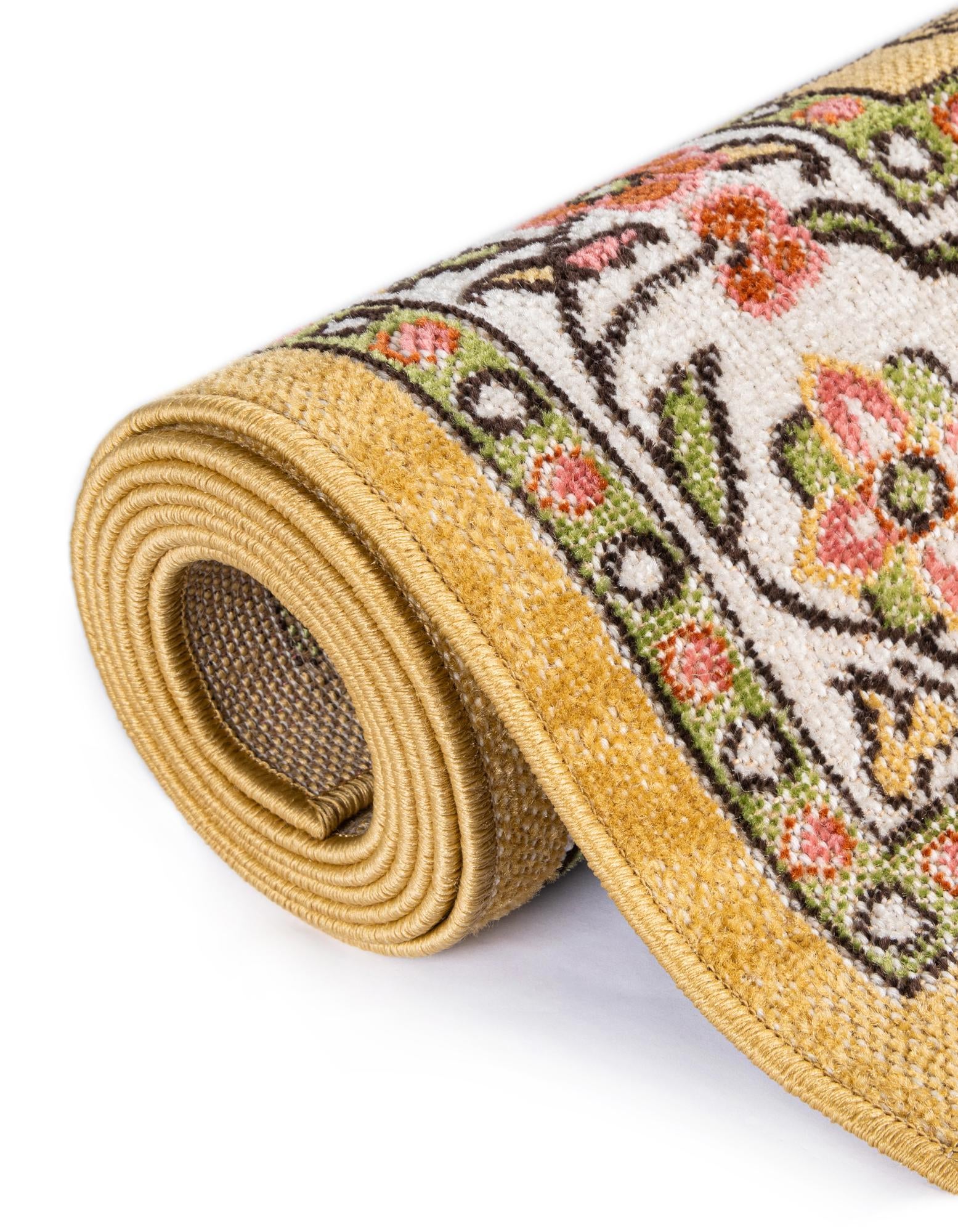 Yellow 2' 7 x 10' Lucerne Runner Rug | Rugs.com