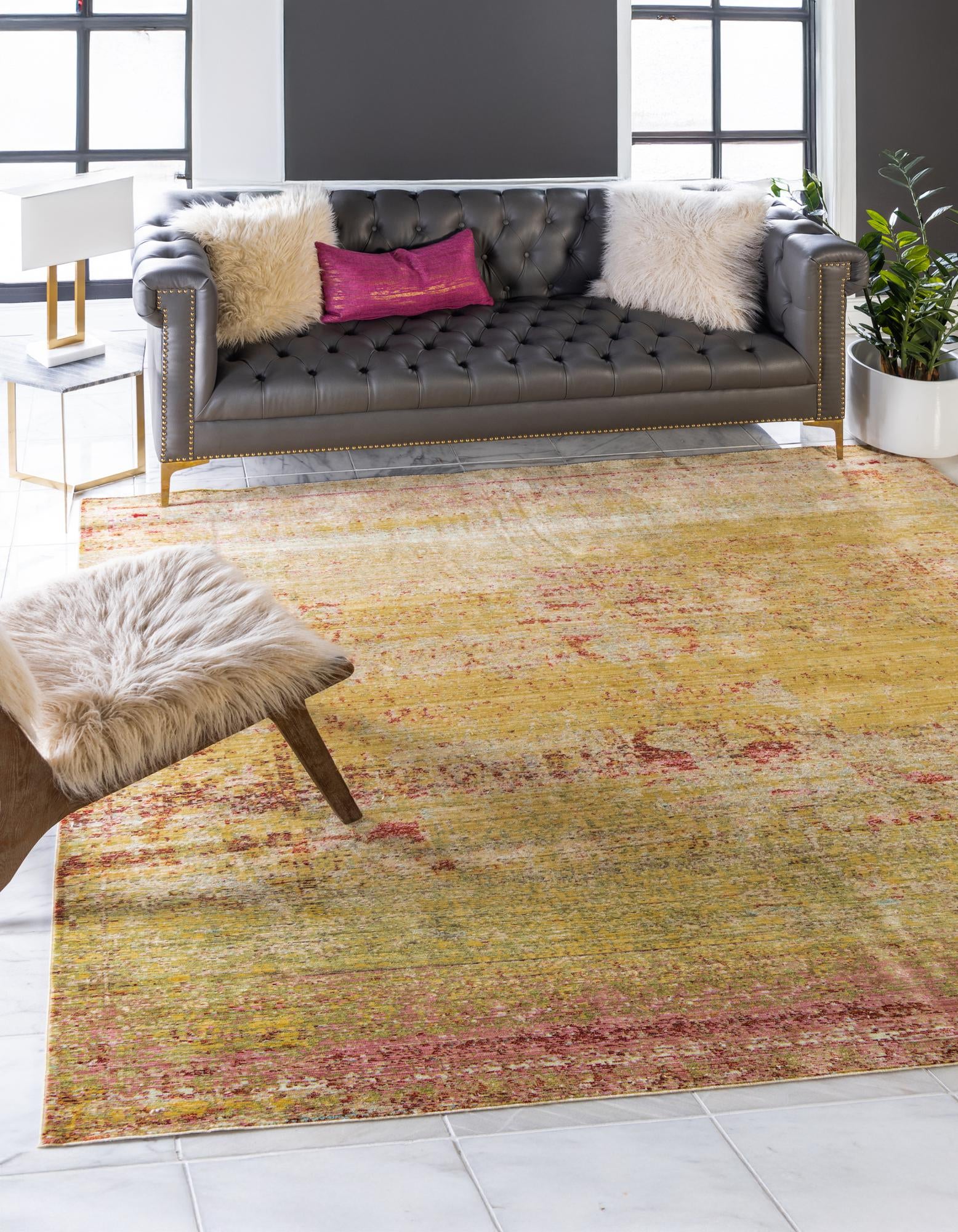 Gray 8' x 8' Alexis Square Rug | Rugs.com